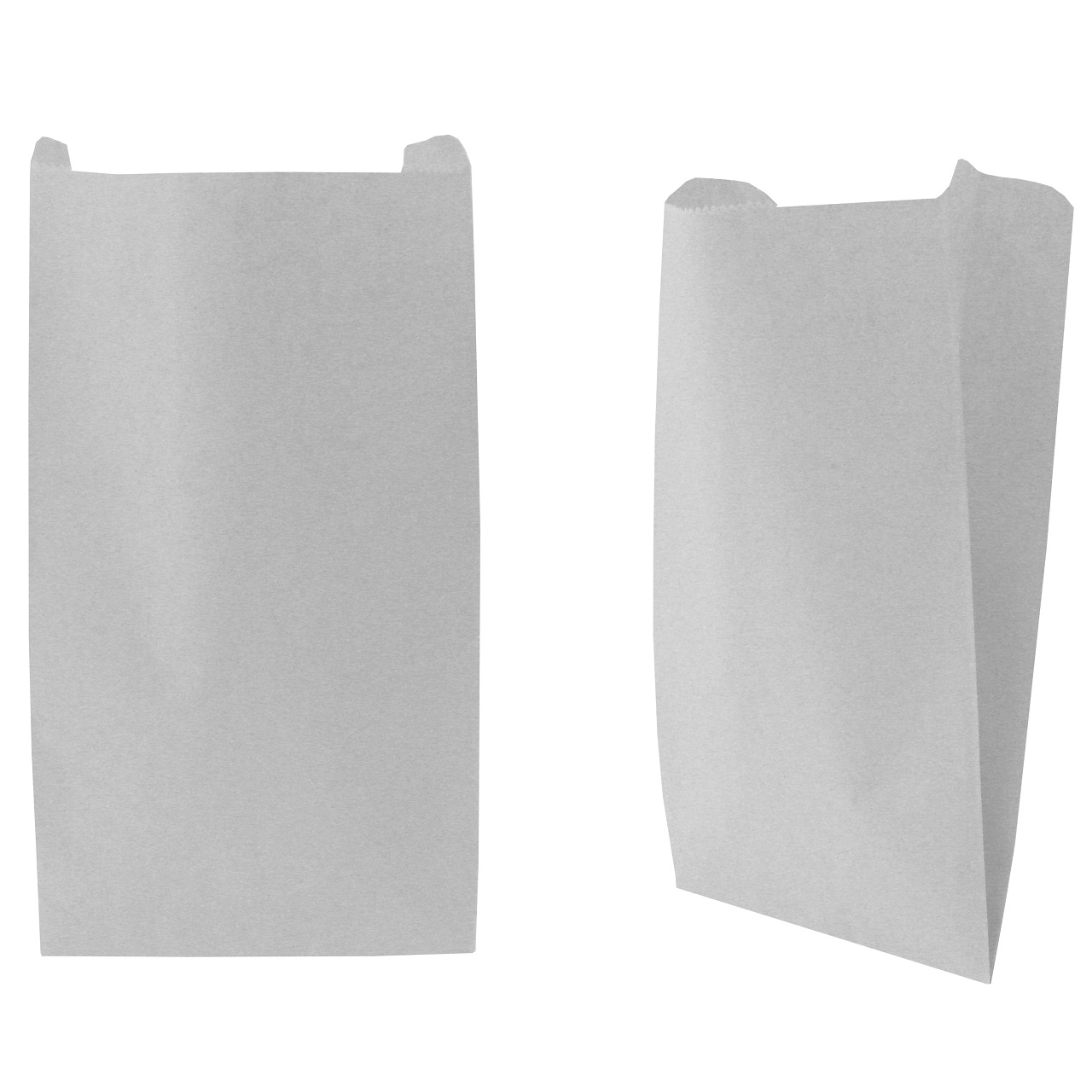 ถุงซองกระดาษ ขาว ขยายข้าง ไม่มีก้น (Flat bottom bag- White) ราคาต่อแพ็ค